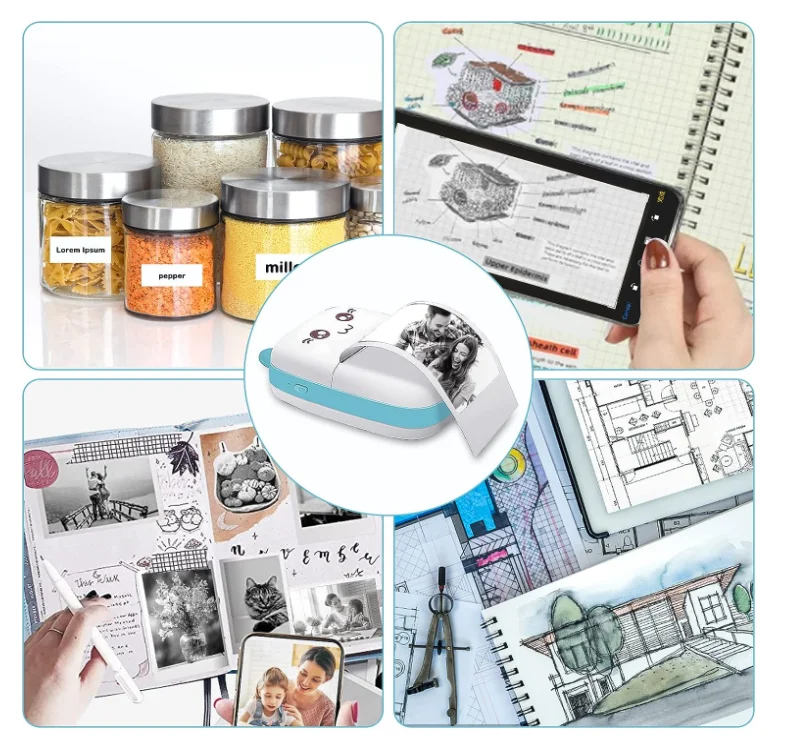 Snbo Tik Tok Hot Portable Thermal Printer Mini Print Paper Photo Pocket ...
