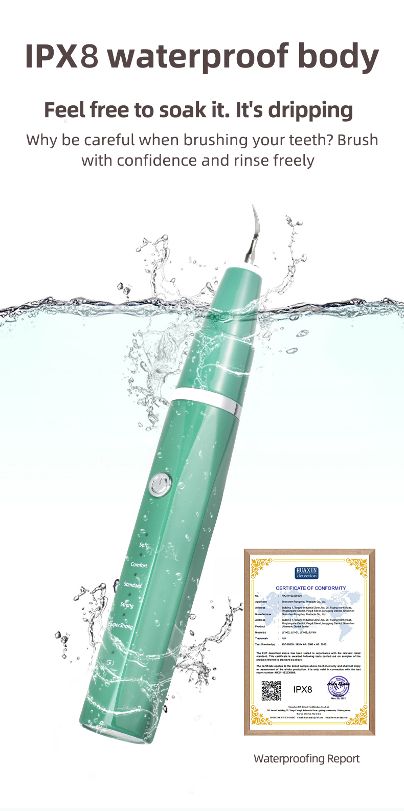 Mini Electric Smart Teeth Cleaner Portable Ultrasonic Teeth For Dental ...