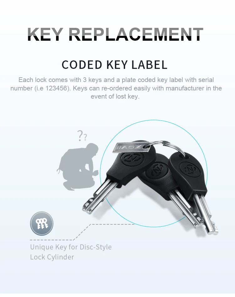 Outdoor Durable Long U Shape Lock Rust Preventing Lock Bike Bicycle ...