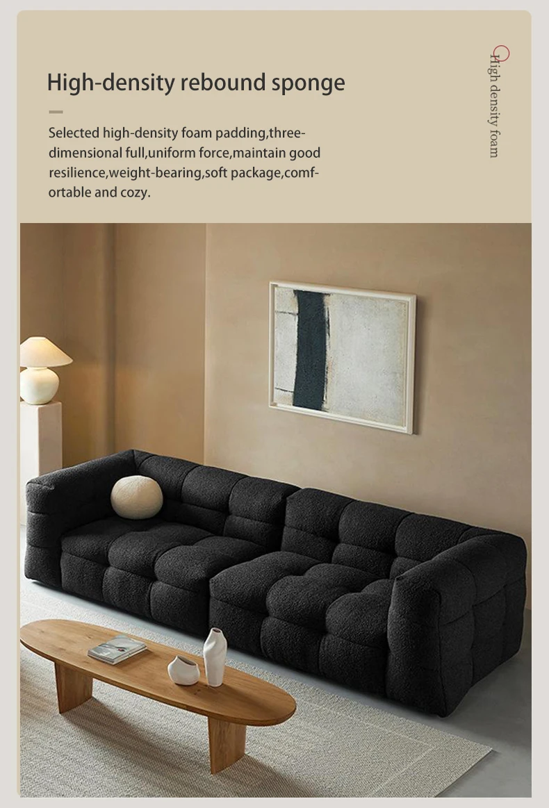 Cotton Candy Sofa Wabi Sabi Style Fabric Art Three Persons Medieval ...