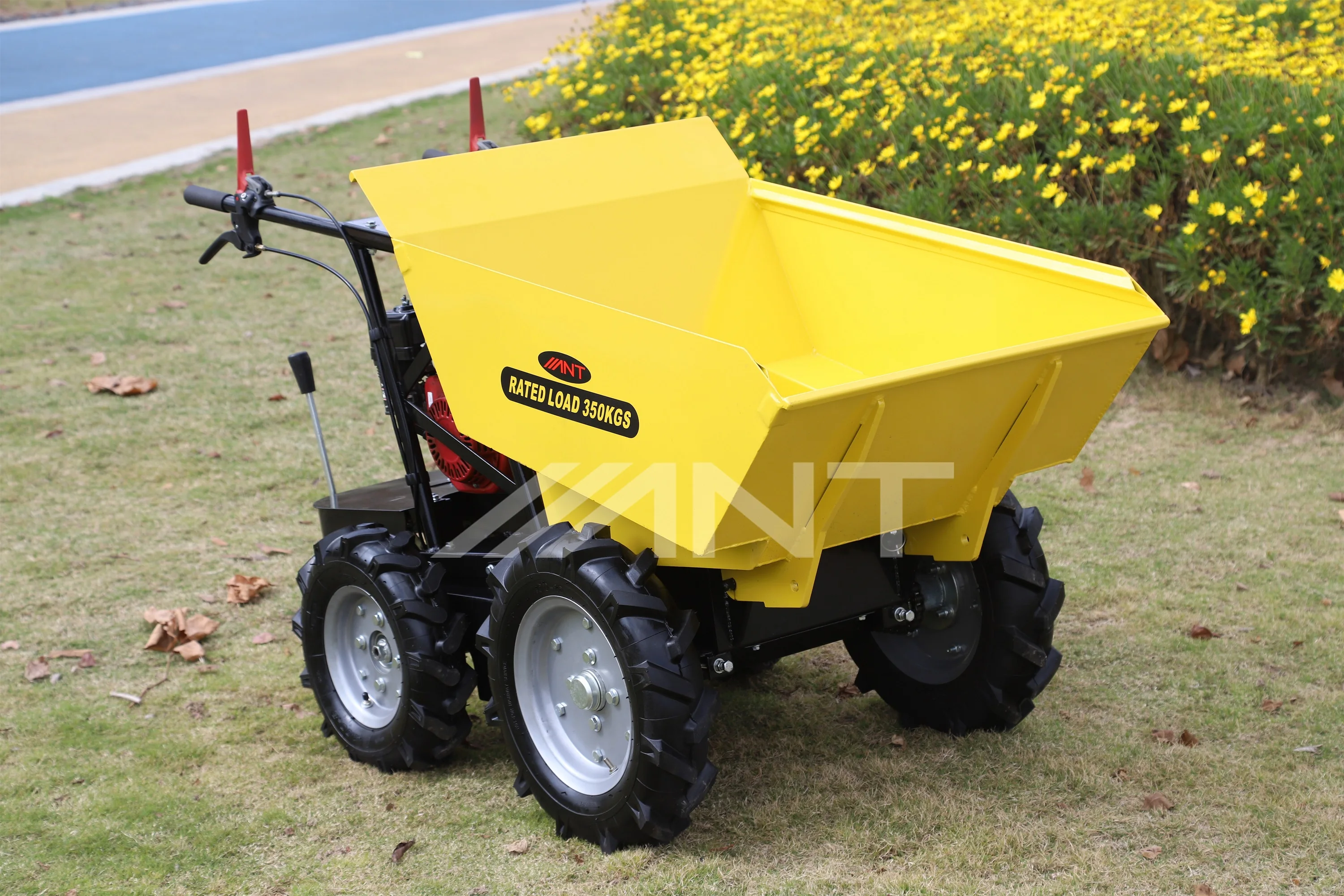 ANT NEW Easy to Operate Chain Driven Mini Power Barrow Dumper Wheel ...