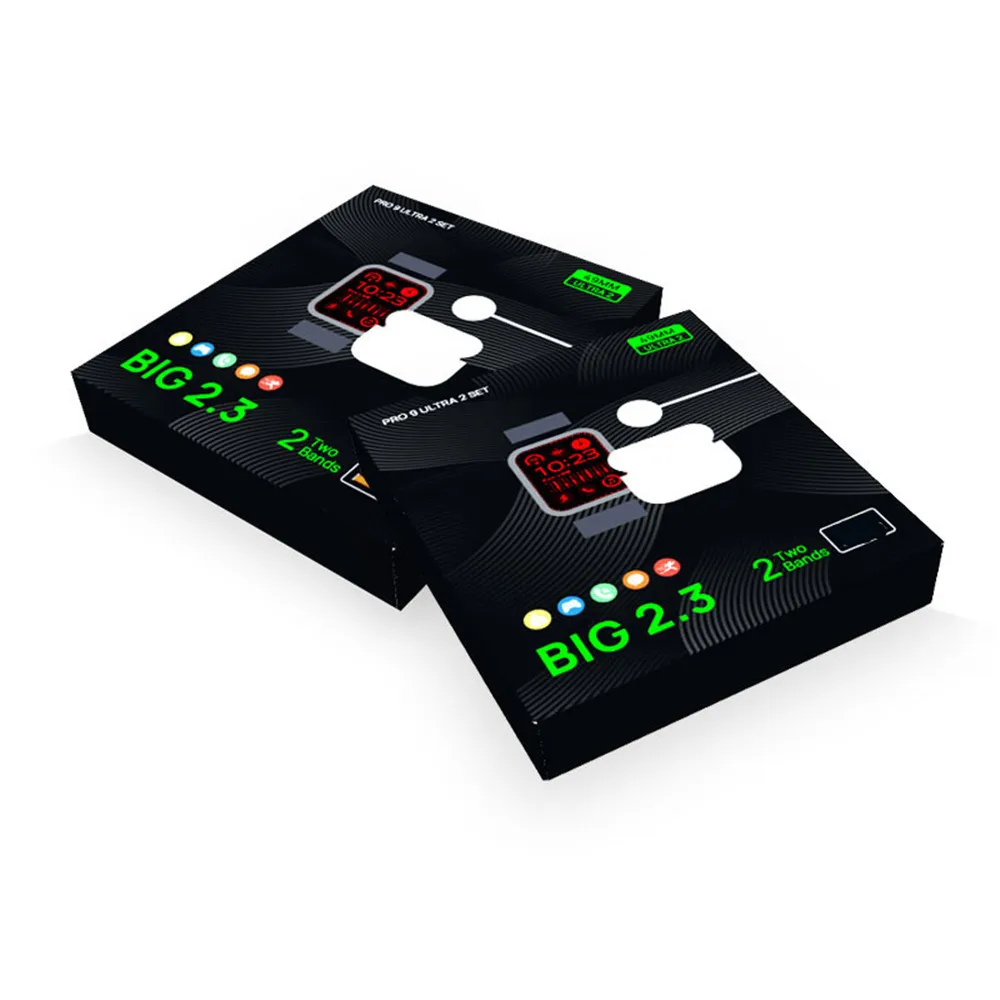 Pro 9 Ultra 2 Set Tws Smart Watches Heart Rate Tracker Blood Pressure ...