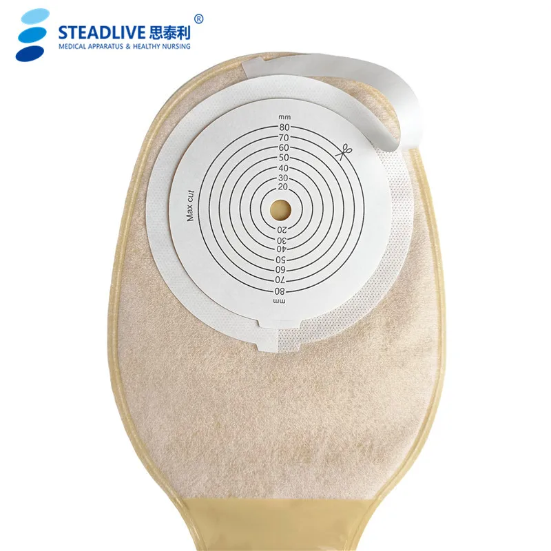 80mm Flange One Piece Rectal Pouch System - Colostomy Bag