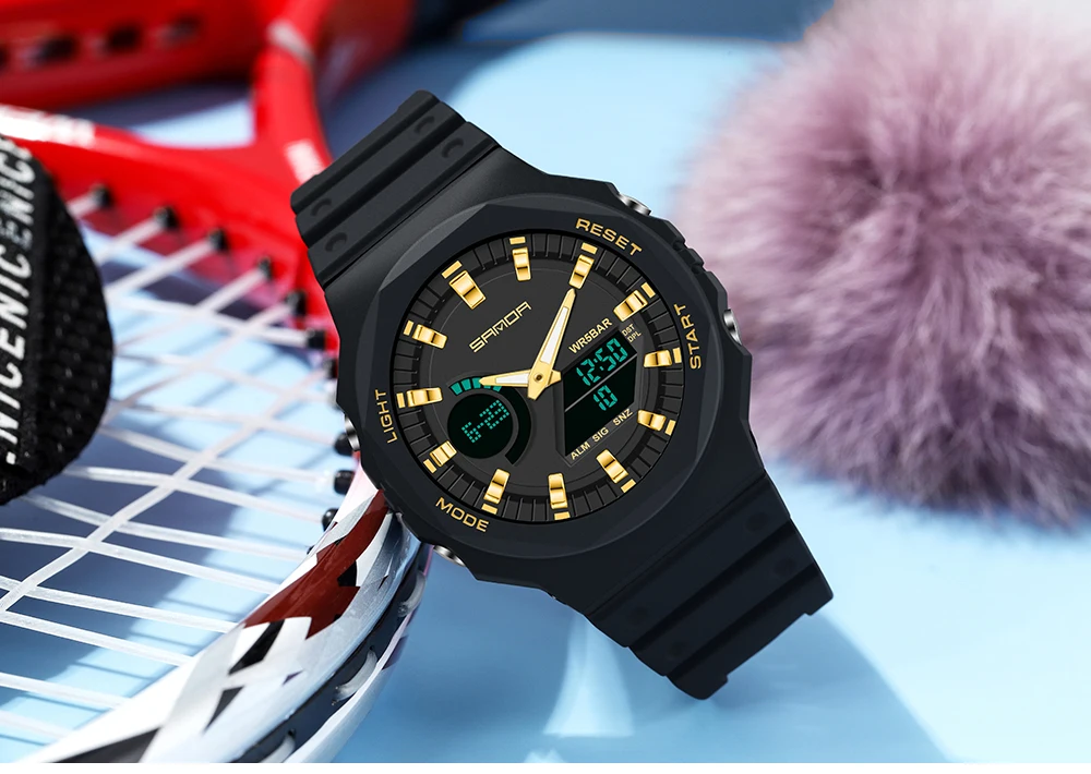 SANDA 6016 Men's Watch - Waterproof Quartz Fashion Timepiece