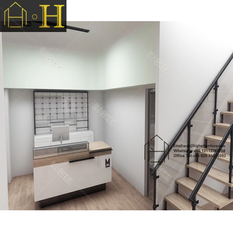 Modern Fashion Glasses Display Cabinet Marble Texture Dispensing Table ...