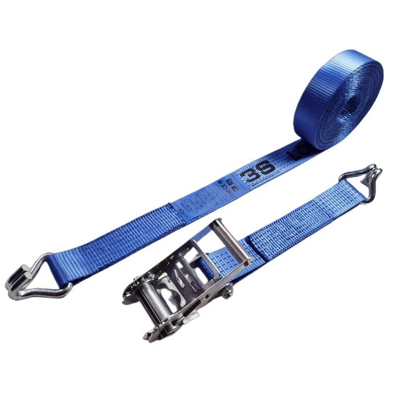 38mm 3000 DaN Cargo Lashing Belt Ratchet Tie Down Straps with TUV GS CE ...