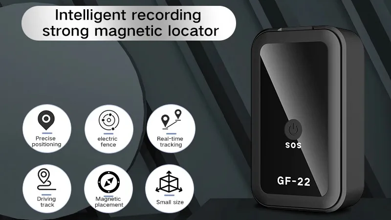 Mini Gps Tracker Gf22 Magnetic Compact Device Works With 2g Sim Card Geofence Wheel Path ...