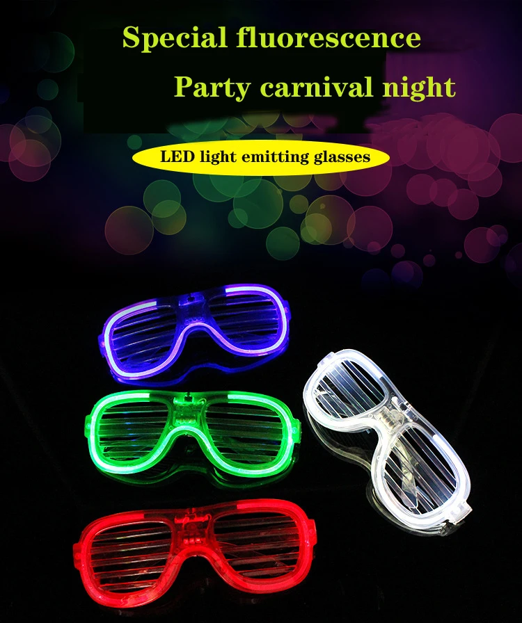 Colorful Led Glasses Luminous Glasses For Music Bar Ktv Glow Party ...