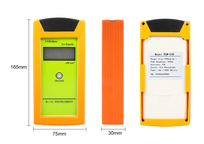 Hand-held Portable UVB Meter for Reptile UVC UVA Testing