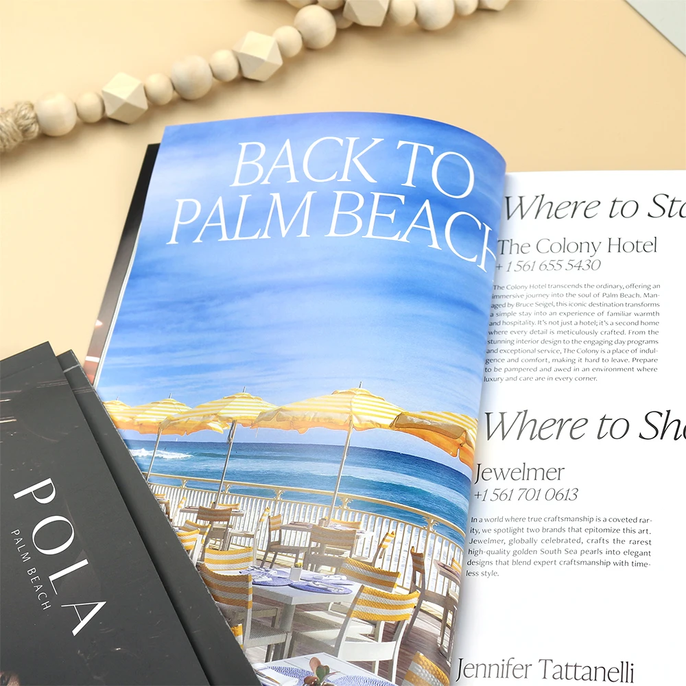 Custom B5 Size Silk Paper Magazine Printing 40 Sheet Sewing Binding ...