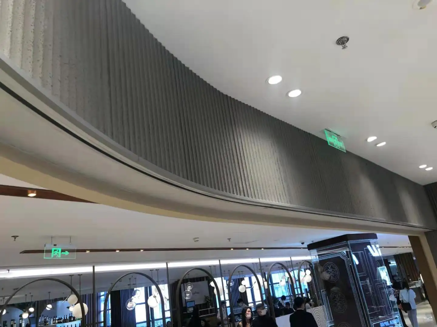 Star Hotel Wall Panel Fluted Design Natural Stone Faux Slim Light ...