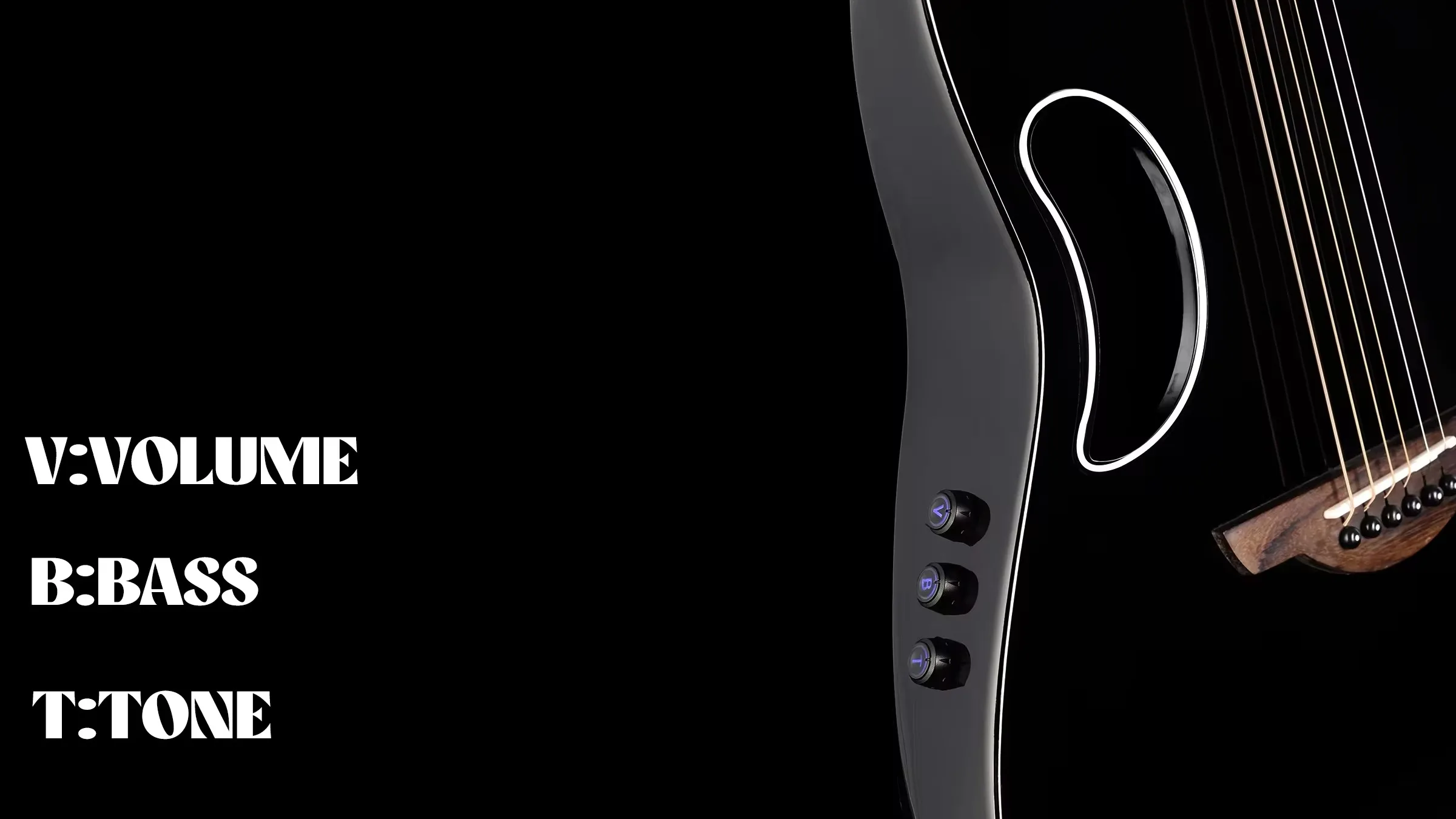 Winzz Carbon Fiber 41" Cutaway Round Back Acoustic Guitar(afo300ce ...