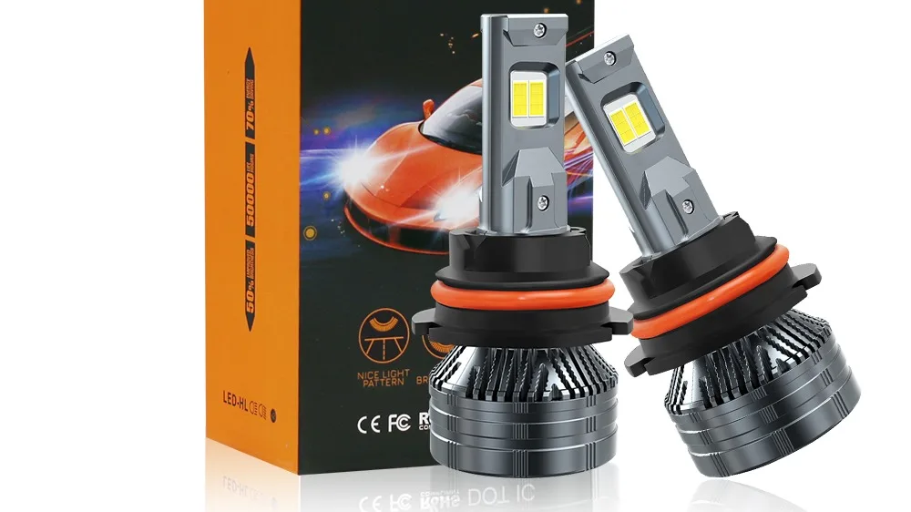 Modern High Beam Low Beam Car 9007 Led Headlight Bulbs Suitable For ...