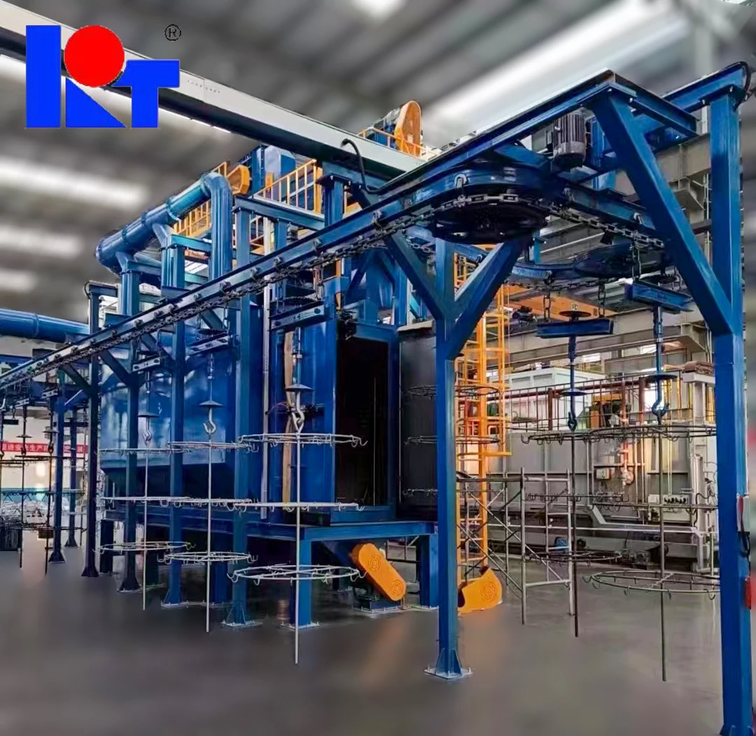 Overhead Conveyor Hanger Chain Type Shot Blasting Machine