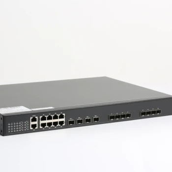 1u Standard Rack-mounted 8 Ports Epon Olt 8 Sfp Pon +12 Uplink Fiber ...