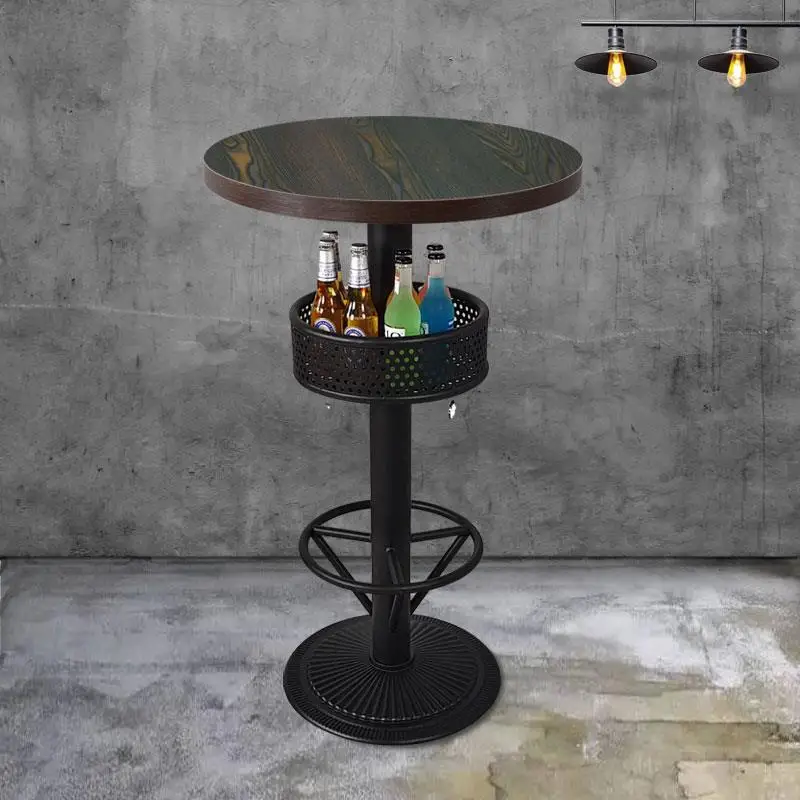 Retro Industrial Style Music Nightclub Ktv Clear Bar High Table And ...