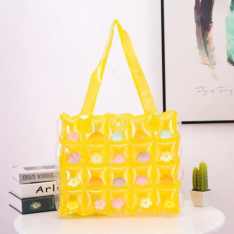 2022 New Inflatable Tote Bag Pvc Inflatable Bag Ladies Luxury Beach Bag ...