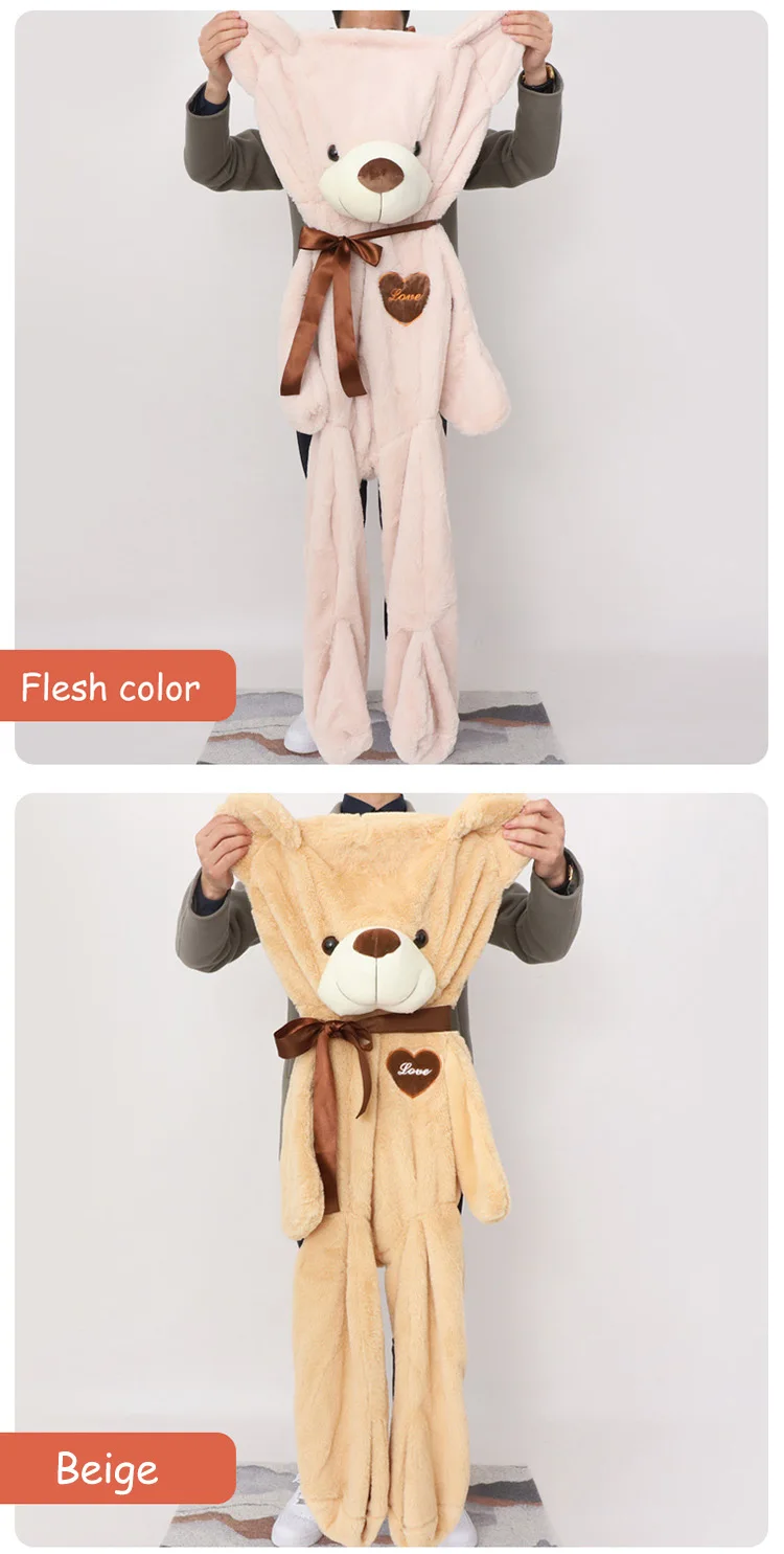 Valentine Bear Plush Skin Toy - Wholesale Unstuffed Animals