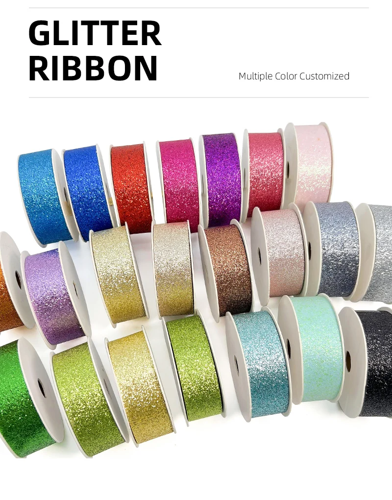 Polyester Manufacturer Christmas Sparkle Craft Gift Printed Glitter ...