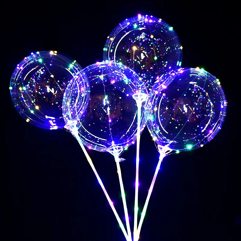 Cartoon Bobo Ballon 20 Inch Led Bobo Balloons Lights Up For Christmas ...