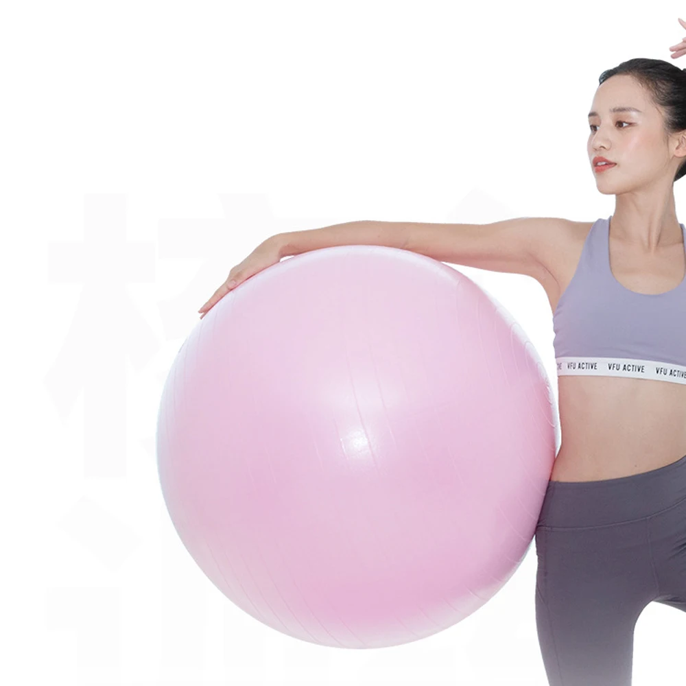 Round Pvc Yoga Ball Thickened Explosion-proof Fitness Ball For Gym ...