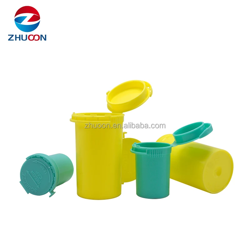 6 D 13 D 19 D 30 D 60 Dram Pop Top Containers Plastic Tube Vials Dram ...