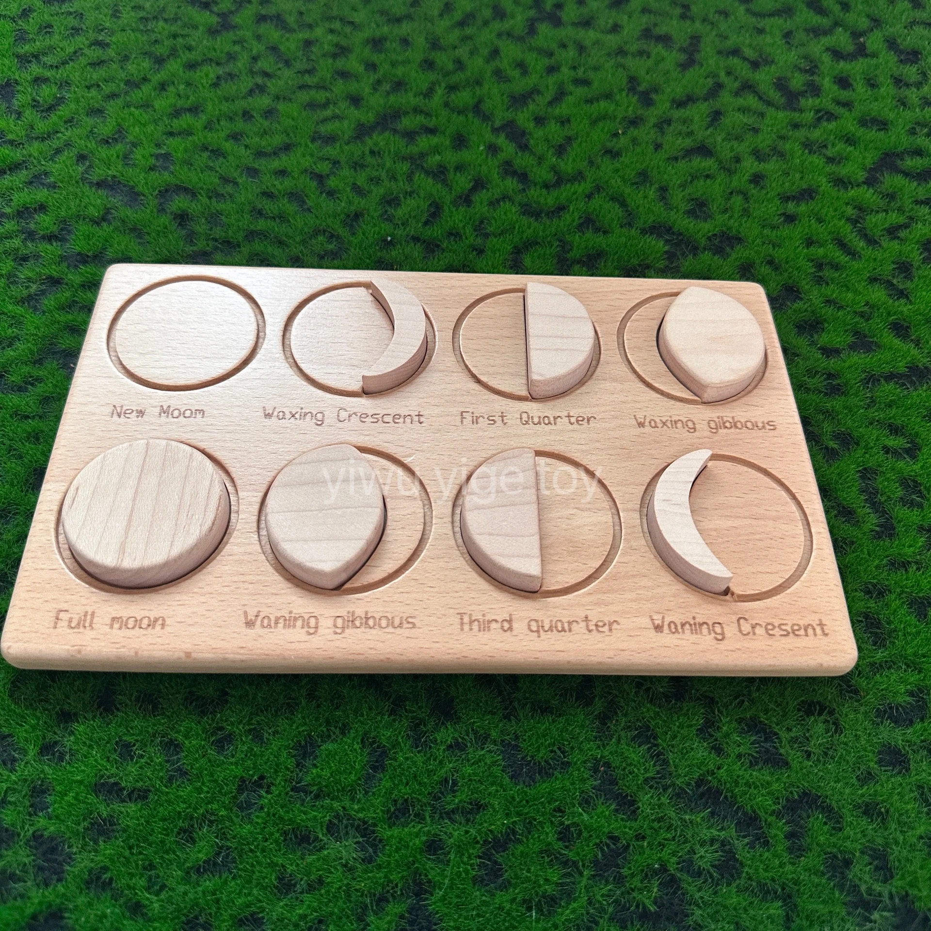 Phases of the Moon Puzzle - Montessori Toy - Educational Puzzle - a ...