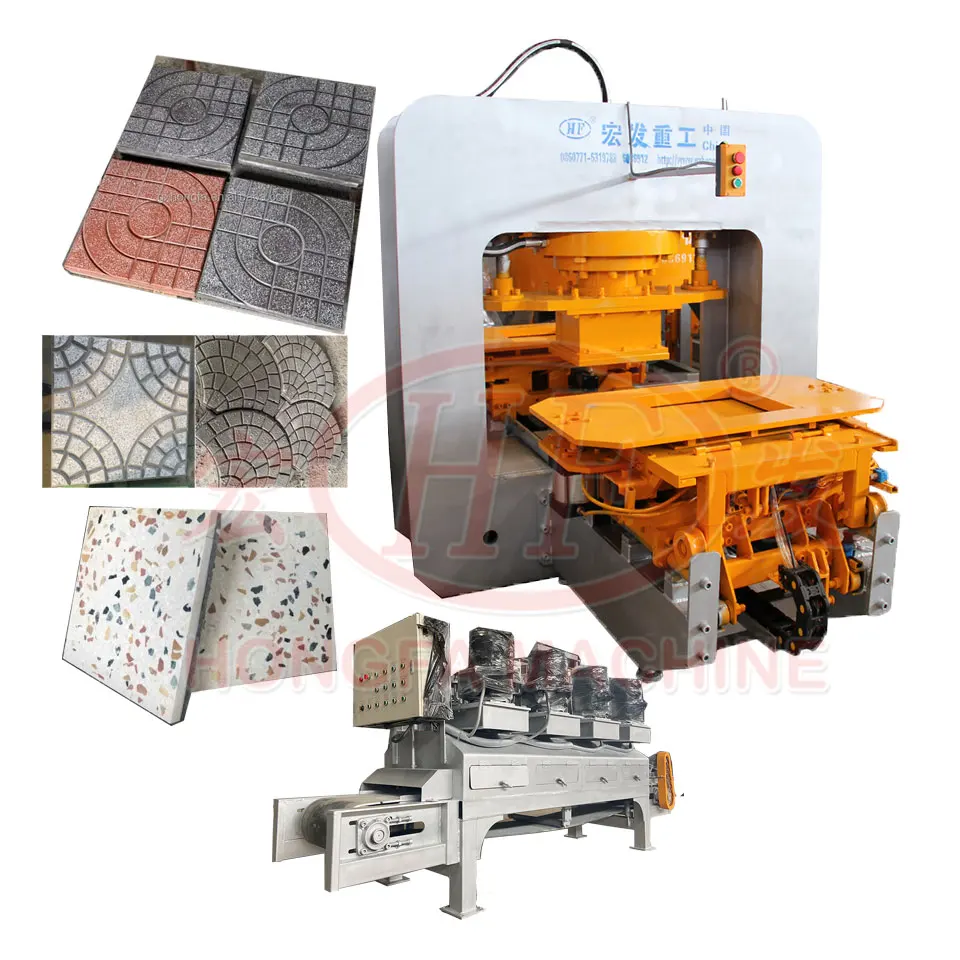 Terrazzo Tile Machine Automatic Terrazzo Tile Press Polishing Machine ...