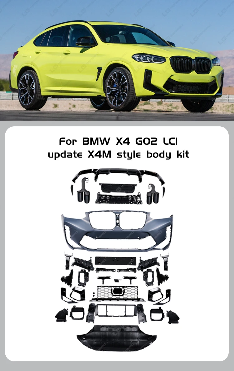 BMW X4 G02 Body Kit - Upgrade to X4M Style 2022-2023