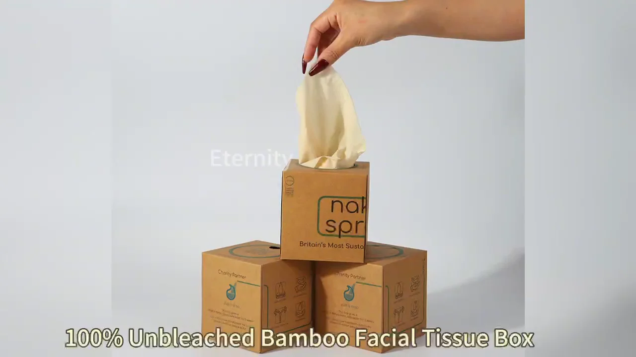 Unbleached Facial Tissue Cubic Box 3 Ply Virgin Wood Pulp Facial Tissue ...