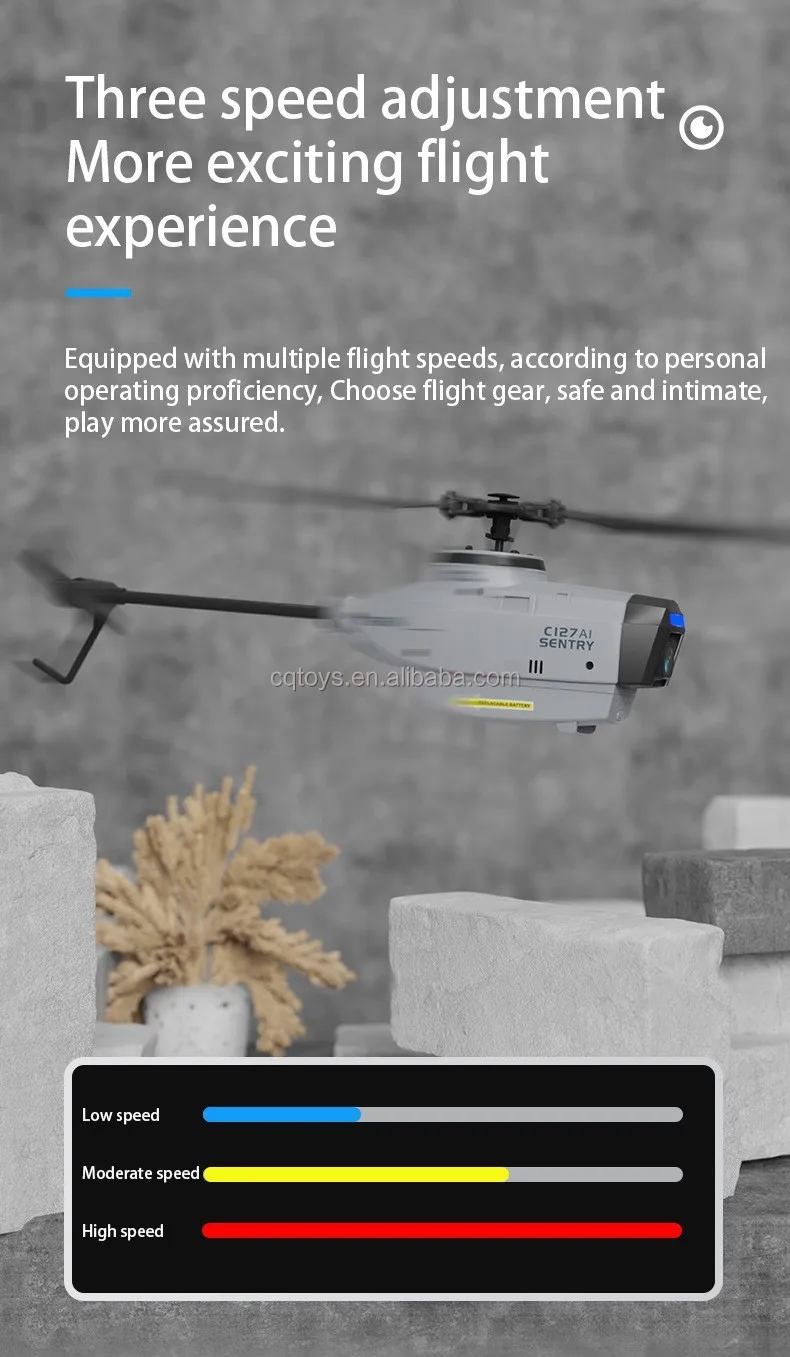 RC ERA C127AI Drone - 6-Axis Gyro Brushless Motor Spy Helicopter