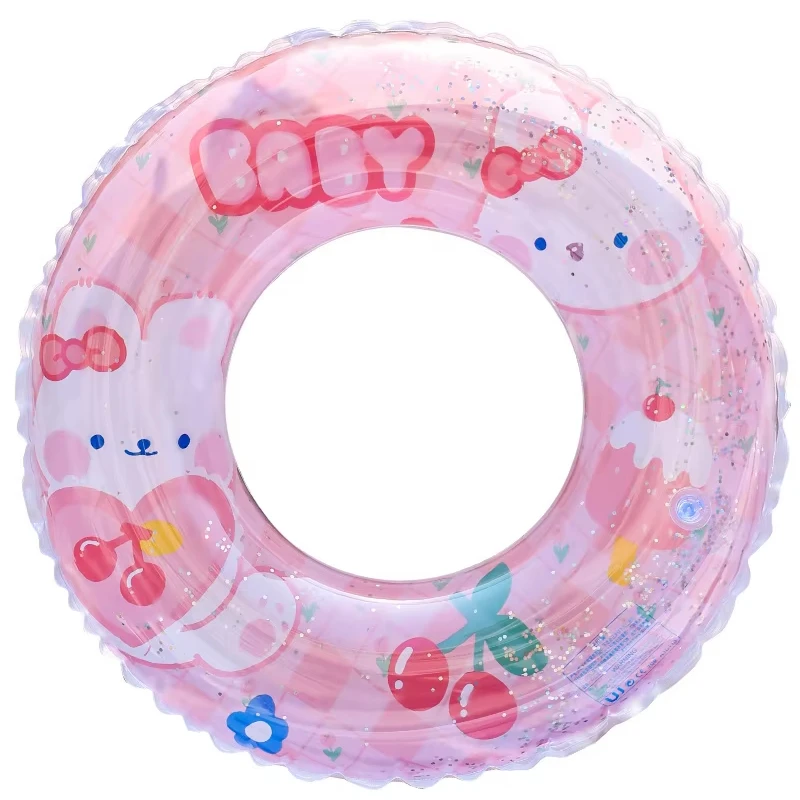 Inflatable Pool Float Glitter Swimming Pool Ring Funny Pool Tube Toys ...