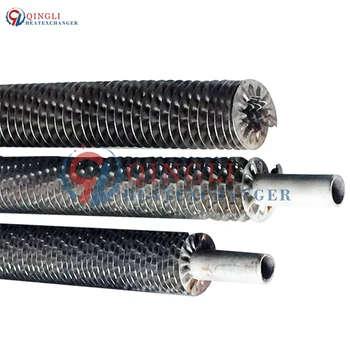 Aluminium Spiral Fin Stainless Steel Tube Cooling Pipe For Heat ...