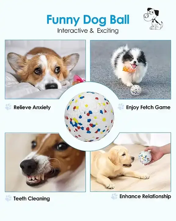 Custom Bite Resistant 9Cm Bite Interactive Pet Ball Chew Dog Toy Etpu ...