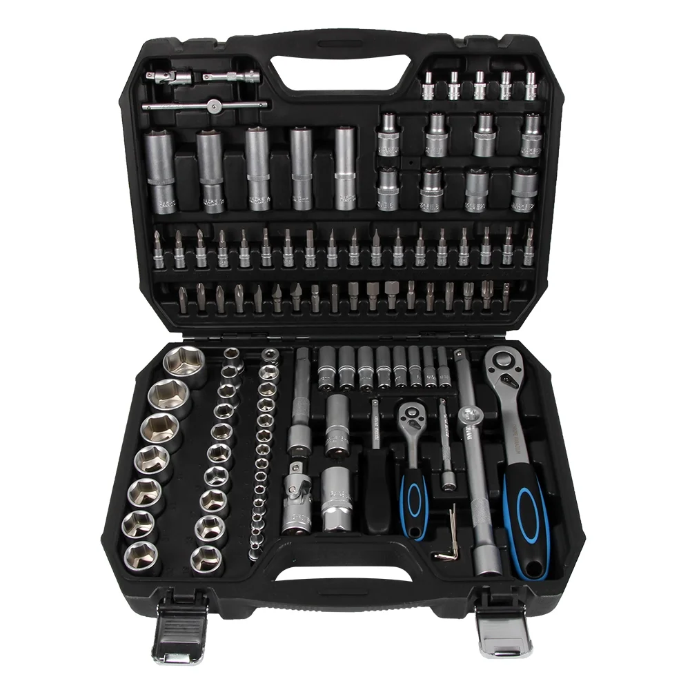 Gtypro Real Cr-v 110pcs Socket Set Ratchet Wrench Manufacturer Hand Tools Set 1/2 1/4 3/8 110 ...