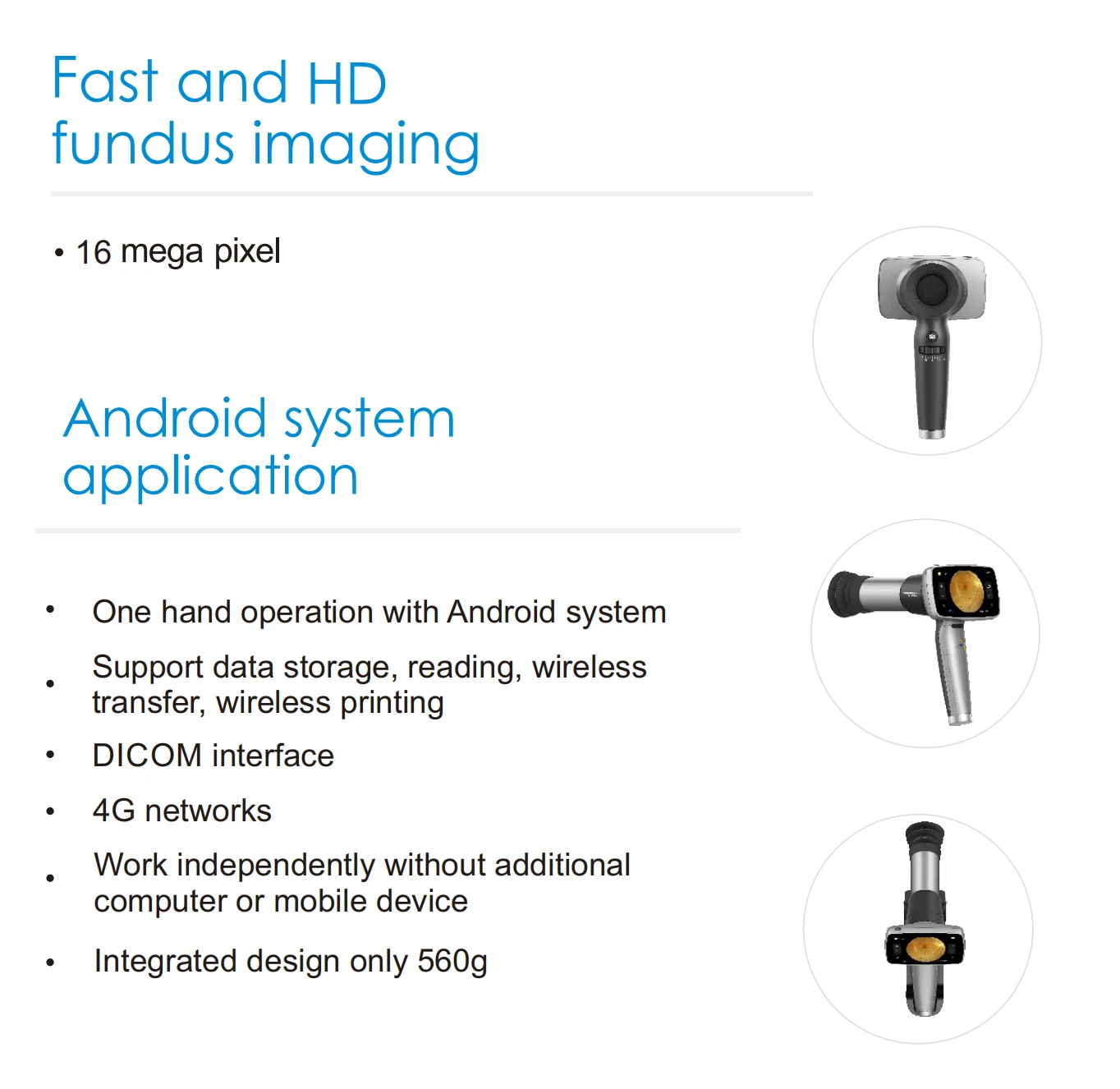 MSL Portable Fundus Camera - Intelligent Retinal Diagnosis