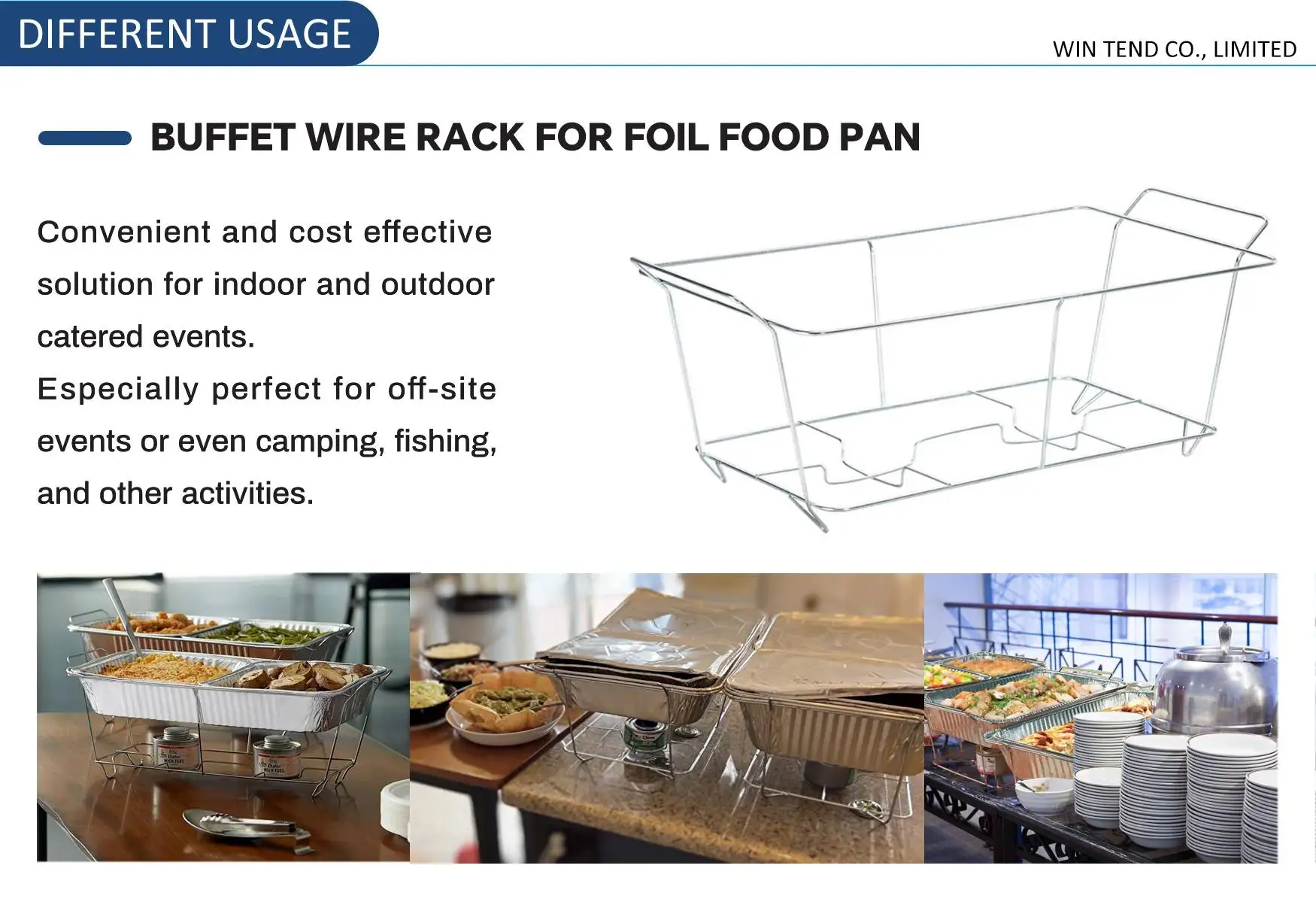 Wholesale Stainless Steel Wire Chafing Rack - Food Warmer