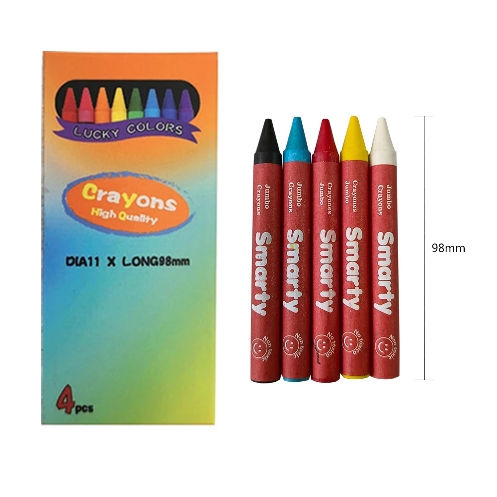 4 Colors 98mm Crayon Set School Painting Art Stationery For Children ...