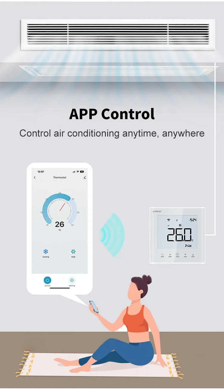 Smart Air Conditioning with Tuya Home Digital Daikin Thermostat