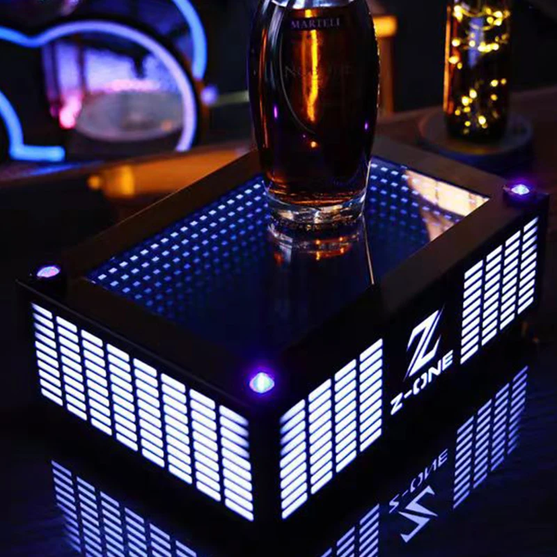 Custom Logo LED Wine Bottle Glorifier Lighting Base Champagne Presenter ...