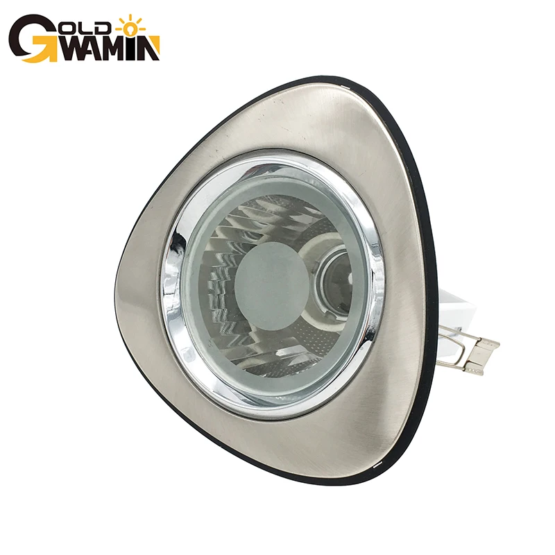 Triangle Style E27 Recessed Downlight Fixture With Glass Cover - Buy ...