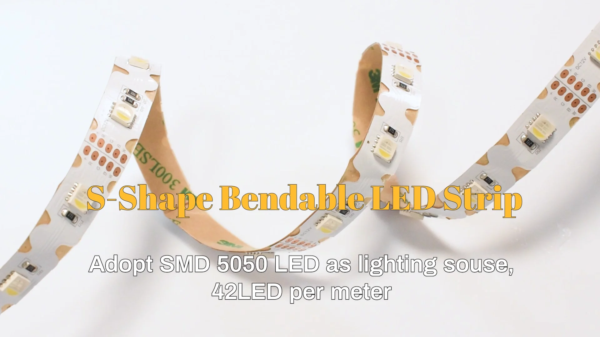 Perfect Zigzag S Shape Bendable 3d Great Wall Dc12v Smd5050 Rgbw 2700k ...