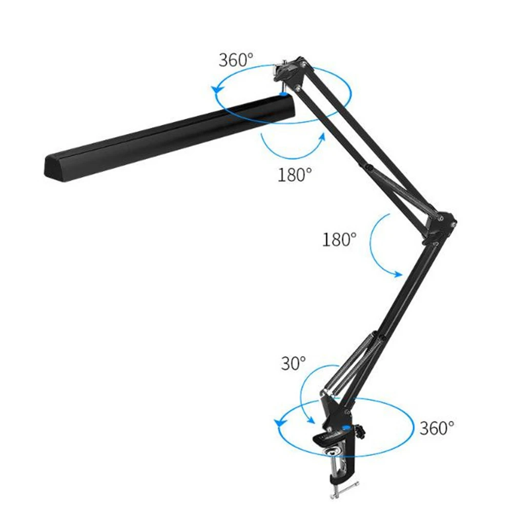 Alibaba.com: Folding long arm clip LED desk lamp with 3 brightness ...