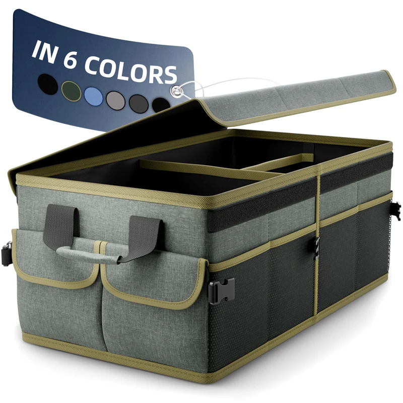 Amazon Hot Selling Folding Car Storage Box Multi-color Car Boot Trunk ...