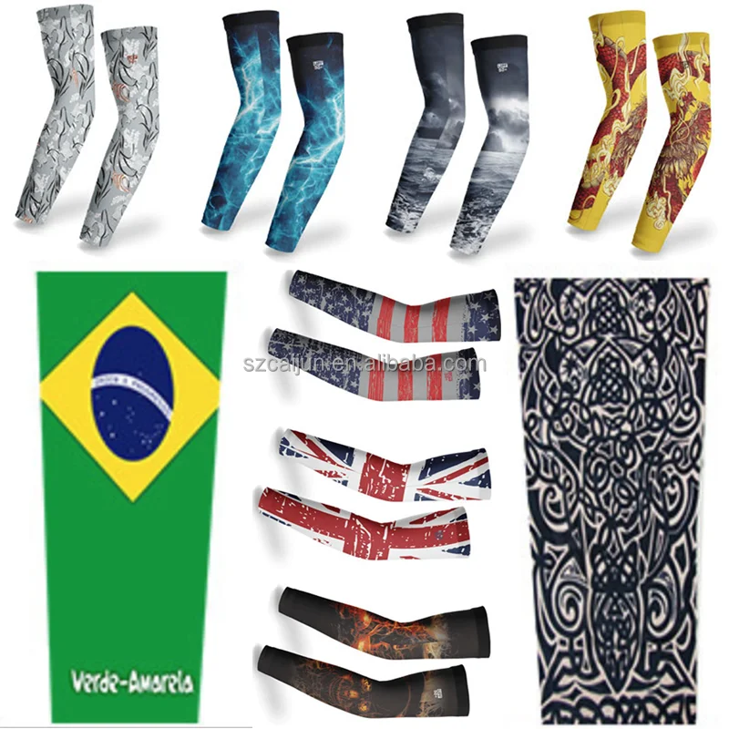 Customized Cooling Compression Arm Sleeves For Men,Women,Youth Sports ...