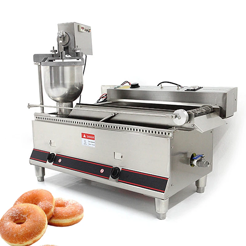Electric & Gas Integrated Automatic Donut Machine 220V Easy to Operate ...