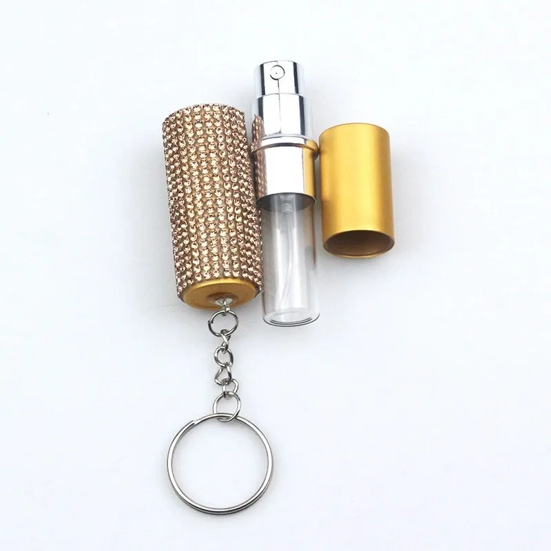 Creative Mini Perfume Spray Bottle Keychains Mini Exquisite Color ...