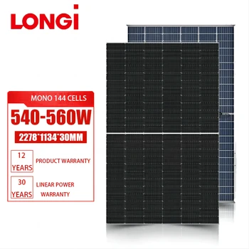 Longi Tier 1 Solar Panels Lr5-72hbd 540-560w Perc Type Hi-mo 5 Mono ...