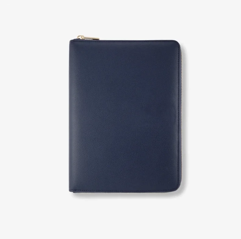 Premium Custom Leather Compendium Folder Genuine Leather Padfolio ...