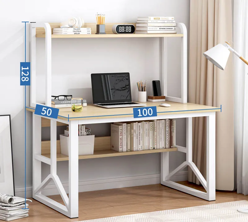 Modern Economy Desktop Bookshelf Integrated Office Table For Student ...